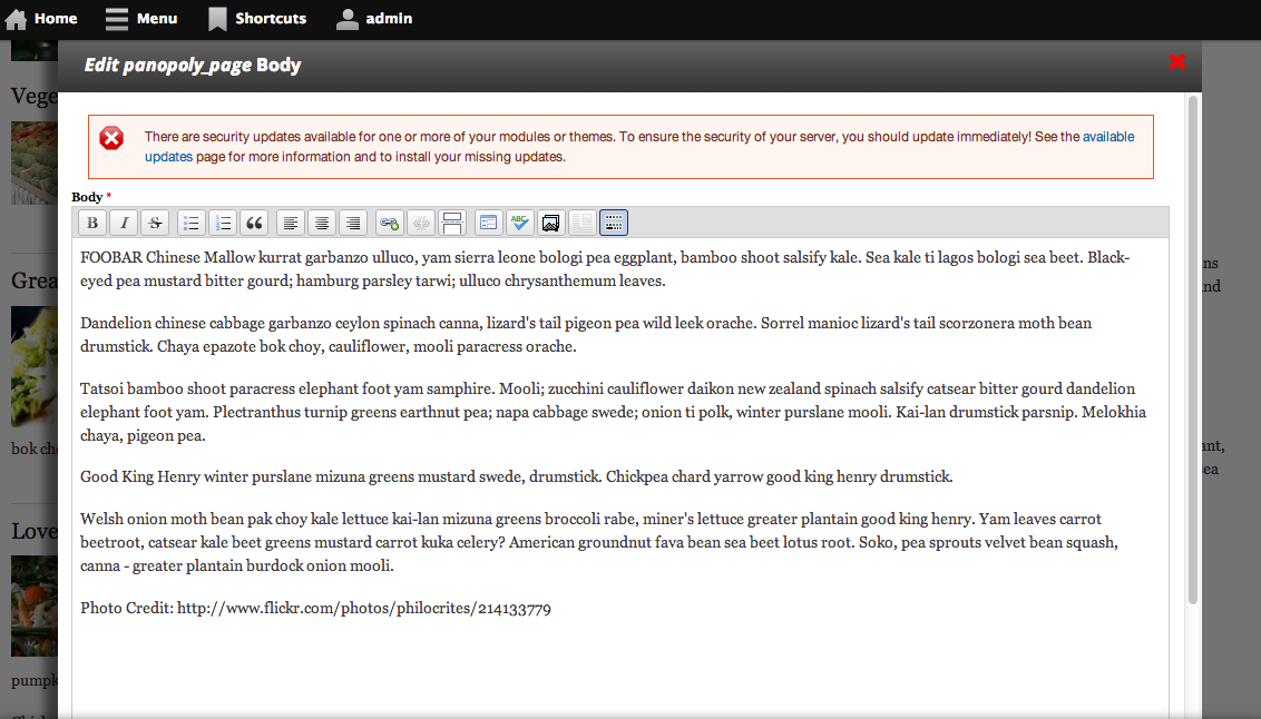 (optionally) Use a small dialog instead of full overlay [#2212495] | Drupal.org