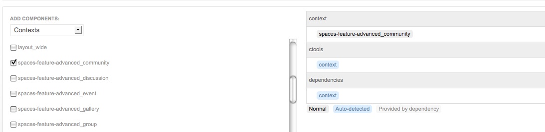 Building feature from context does not get all dependencies [#726700] | Drupal.org