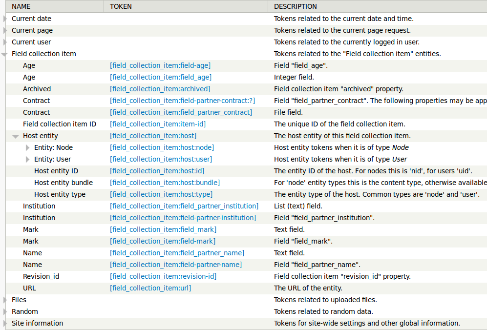Token support for host entity [#1372652] | Drupal.org