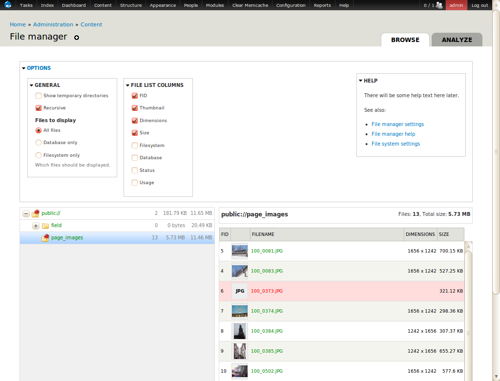 File manager [#1226870] | Drupal.org