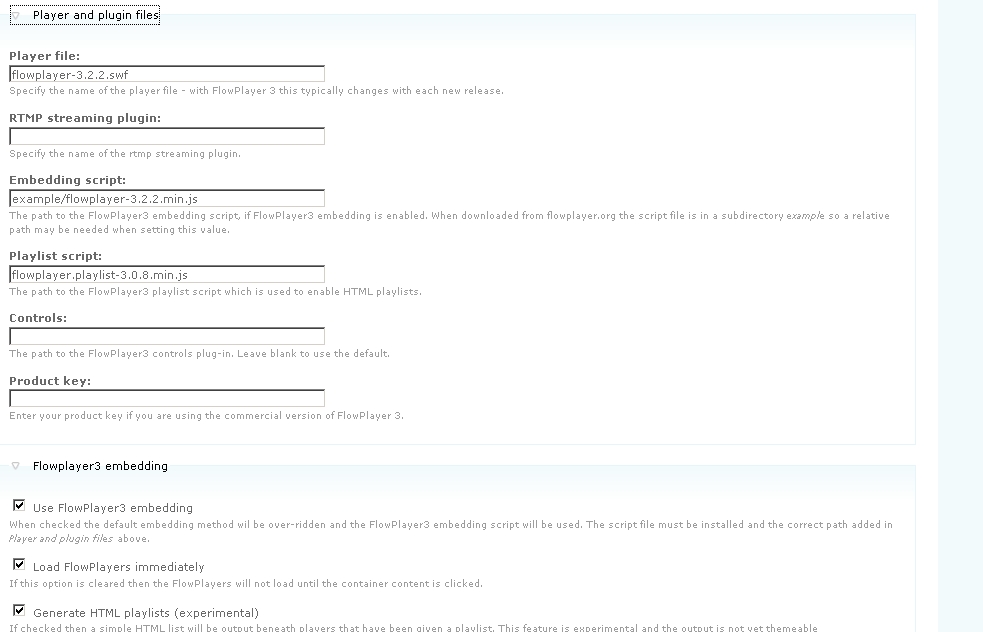 How to make FlowPlayer playlist option works ? [#844996] | Drupal.org