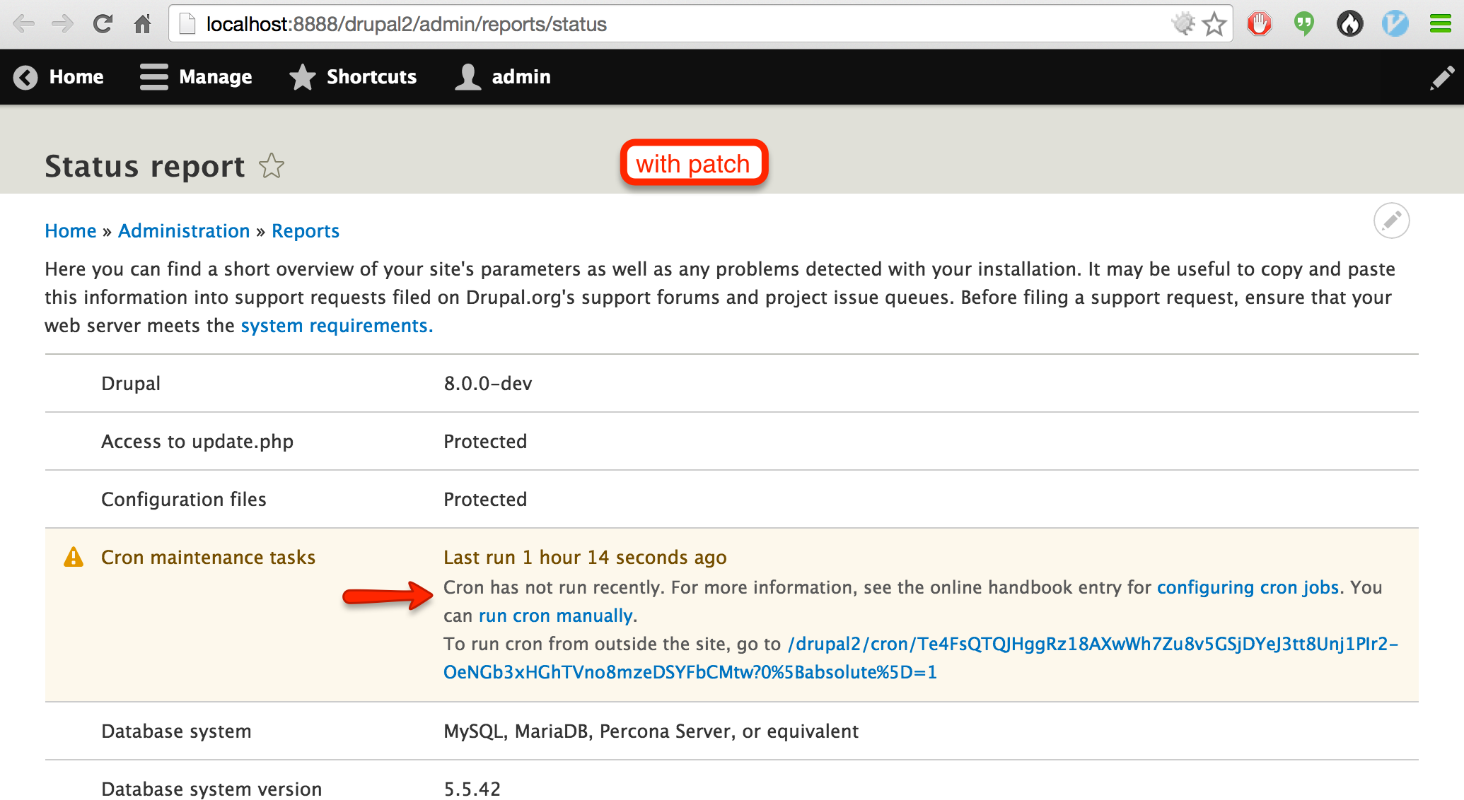 Remove system_requirements() SafeMarkup::set() use [#2296929] | Drupal.org