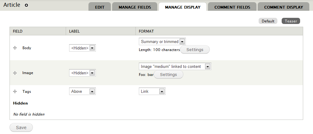 UI for field formatter settings [#796658] | Drupal.org
