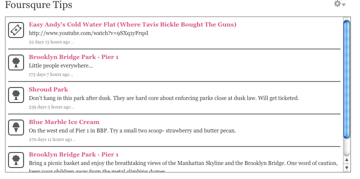 Foursqure Tips [#1117996] | Drupal.org
