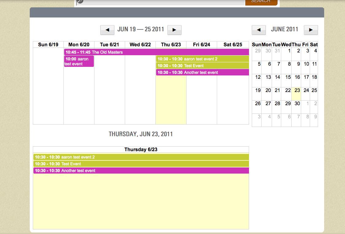 passing parameters to fullcalendar to show different date ranges. [#1197762] | Drupal.org