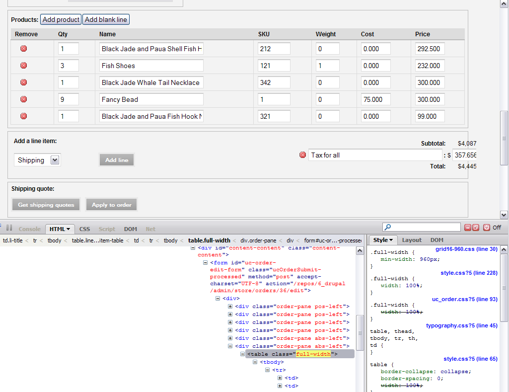 Order edit screen partially hides line items [#581566] | Drupal.org