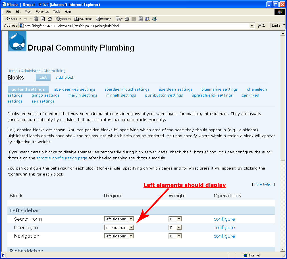 IE 5.5 shows only center column and header [#112616] | Drupal.org