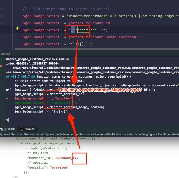 Bug: Missing comma [#2896183] | Drupal.org