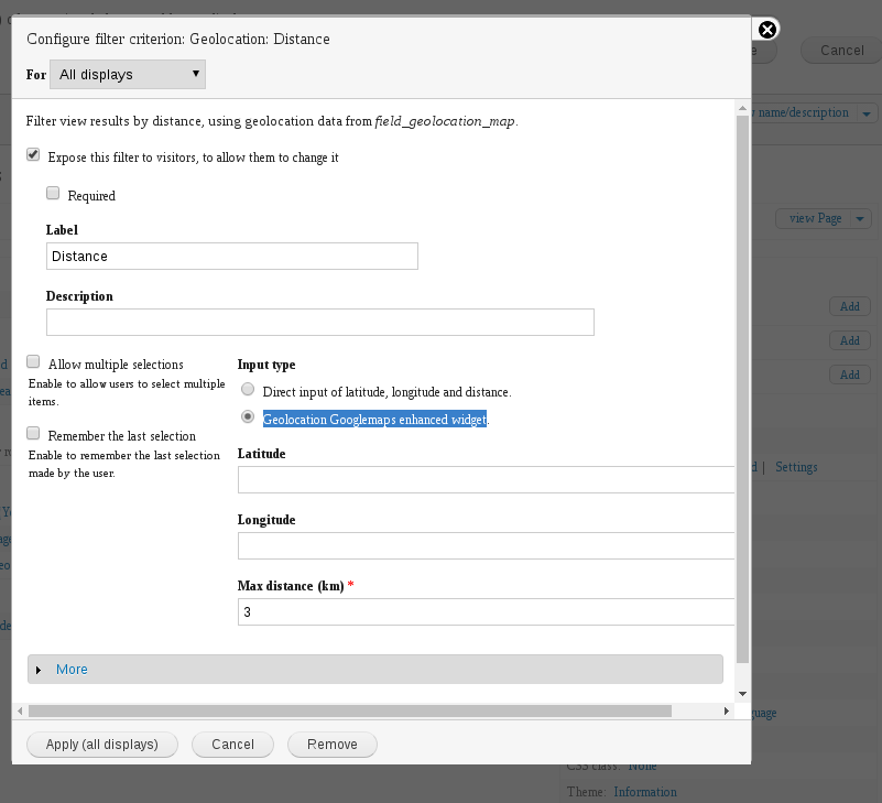 No google map on view filter [#2867653] | Drupal.org