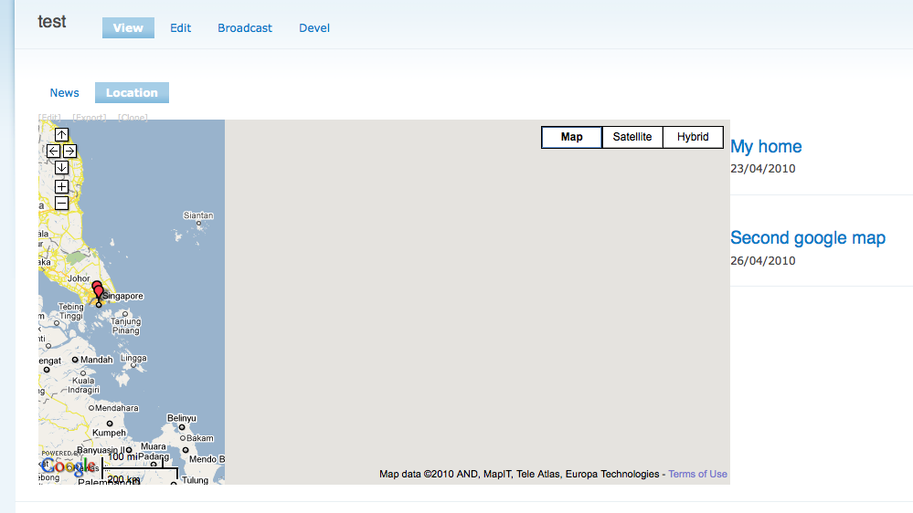 google map doesn't display properly in tab [#781654] | Drupal.org