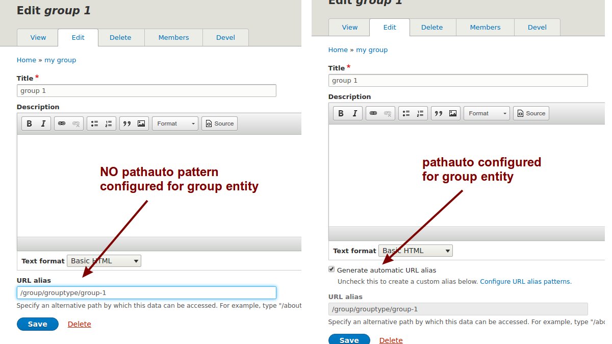 Ability to set url alias and support pathauto in creating url aliases [#2711833] | Drupal.org
