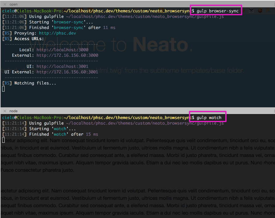 Update BrowserSync configuration to inject changes to the browser [#2710181] | Drupal.org