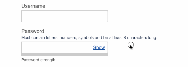Redesign password strength indicator so it's less fragile [#2247049] | Drupal.org