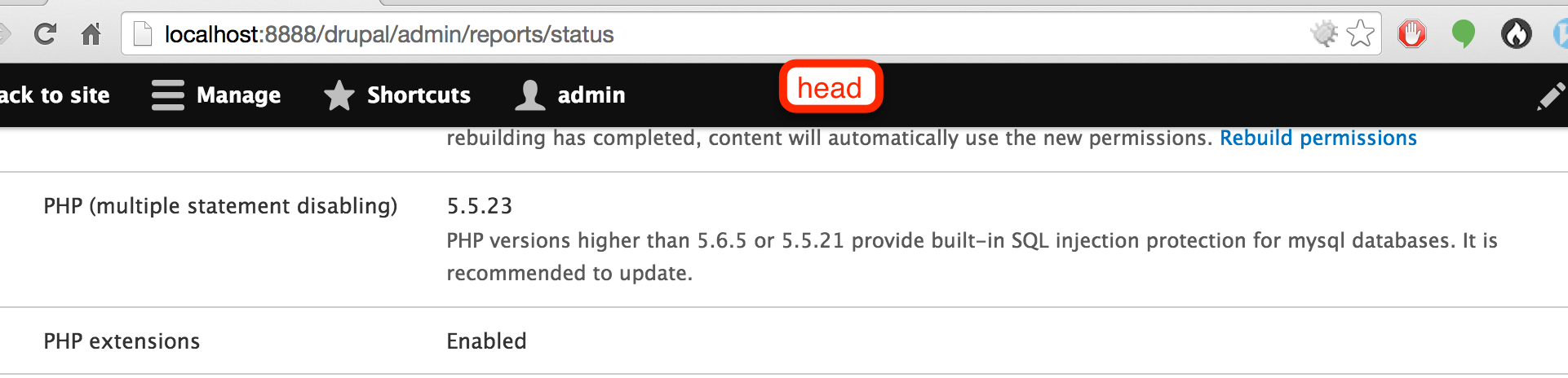 Remove system_requirements() SafeMarkup::set() use with 'value' key [#2551725] | Drupal.org
