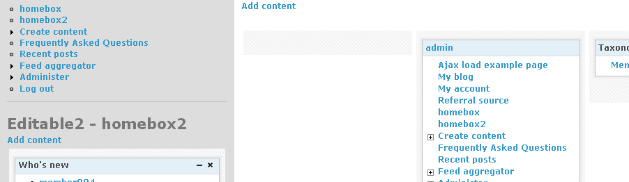 more than one homeboxes in a page [#669696] | Drupal.org
