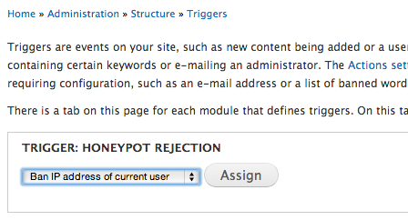 Add Trigger and Rules event support [#2218537] | Drupal.org