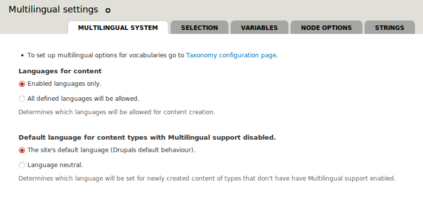 Why if I disable multilingual support for a content type then the language is marked as the ...