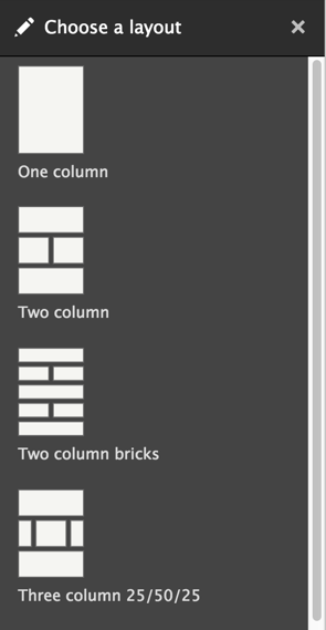 Dynamically build layout icons based on well formed config [#2660124 ...