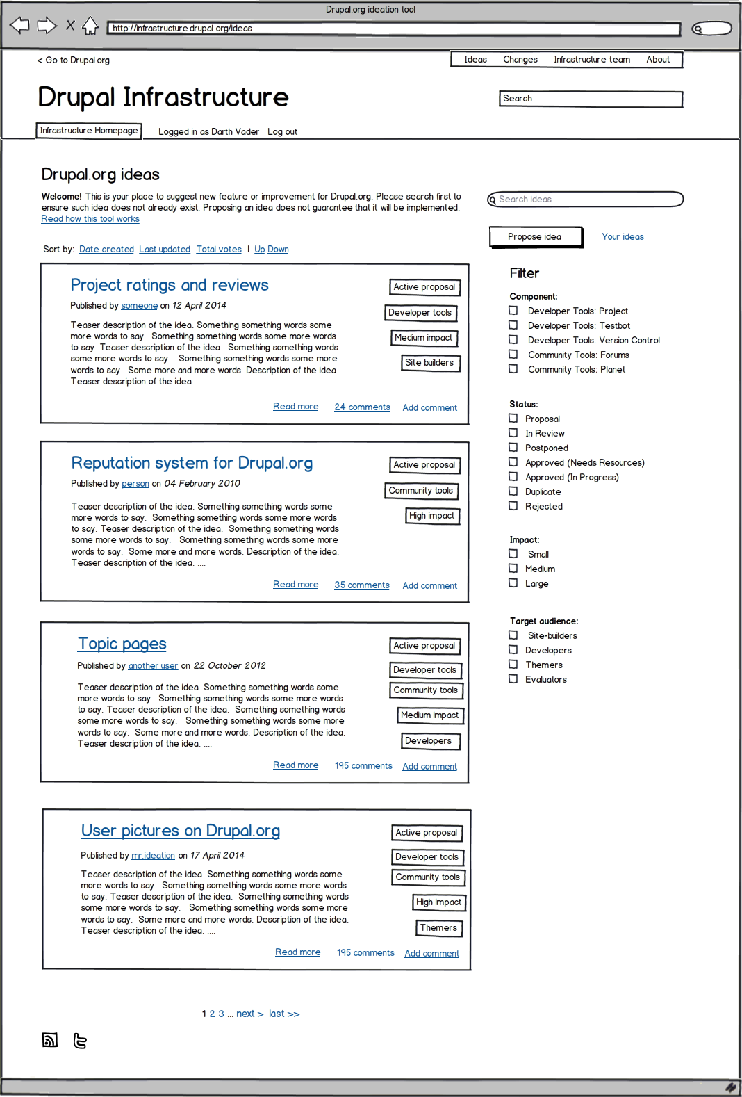 [META] Drupal.org ideation tool [#2261945] | Drupal.org