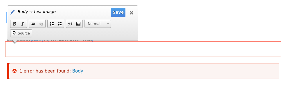 Inline Form Errors not compatible with Quick Edit [#2828092] | Drupal.org