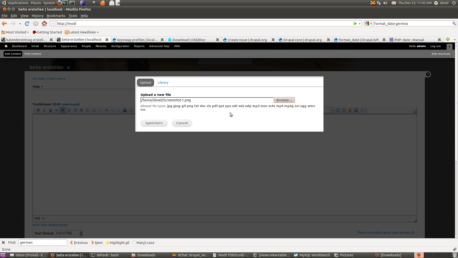 IMCE Button doesn't appear in TinyMCE / CKEditor [#1006022] | Drupal.org
