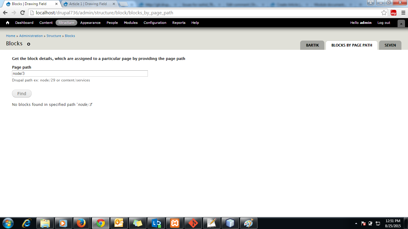 [D7] Blocks By Page Path [#2554407] | Drupal.org