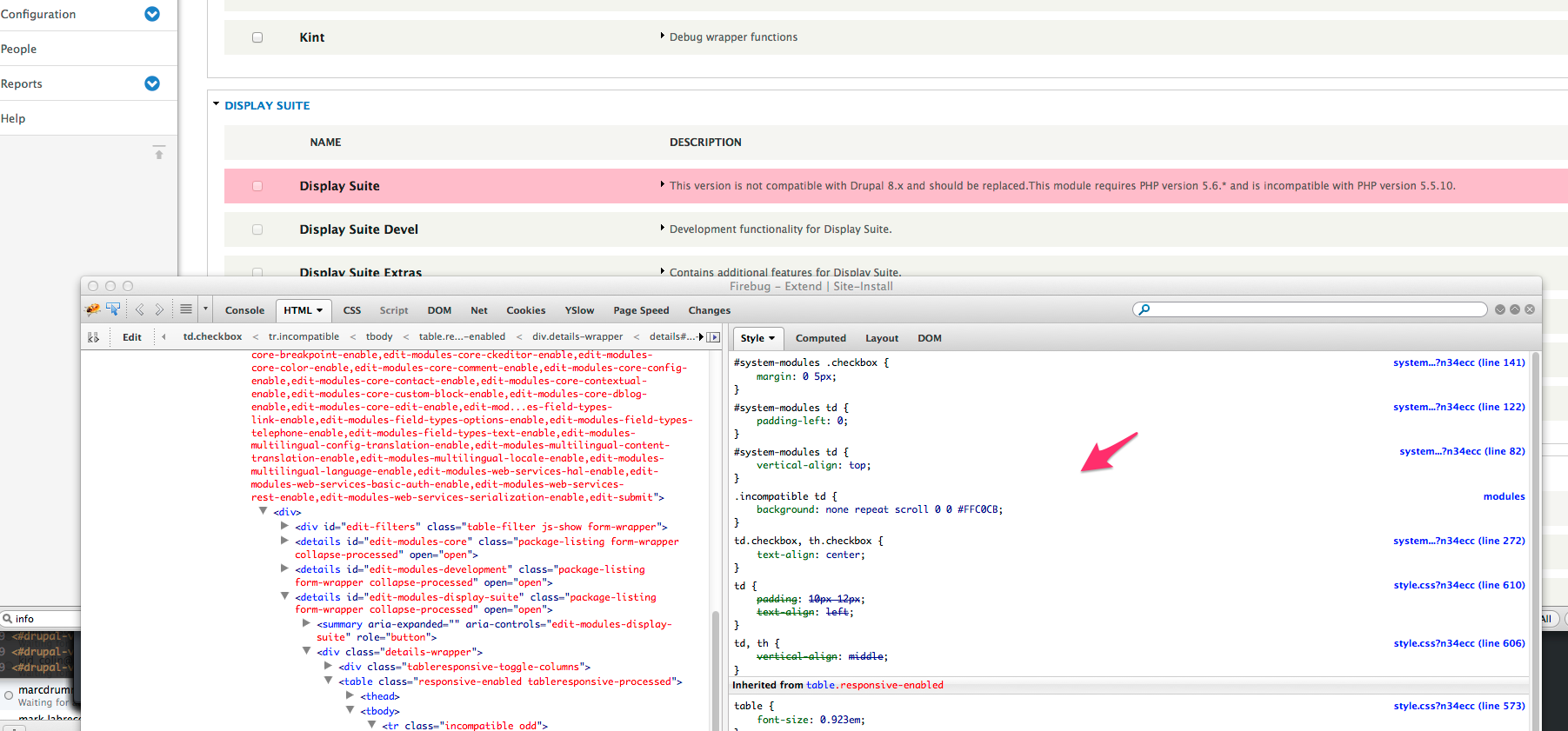 Remove theme_system_modules_incompatible() [#2151123] | Drupal.org