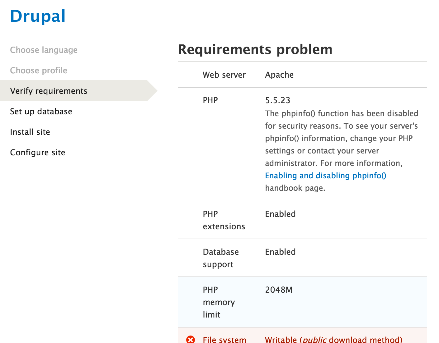 Remove system_requirements() SafeMarkup::set() use with 'value' key [#2551725] | Drupal.org
