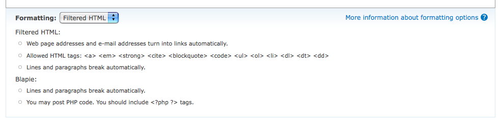 Text format widget [#304330] | Drupal.org