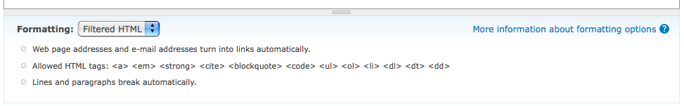 Text format widget [#304330] | Drupal.org