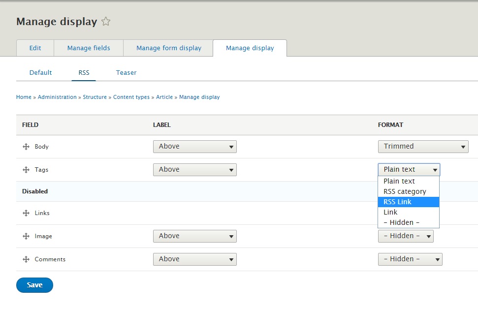 Taxonomy term feed in not showing absolute URL [#2428147] | Drupal.org