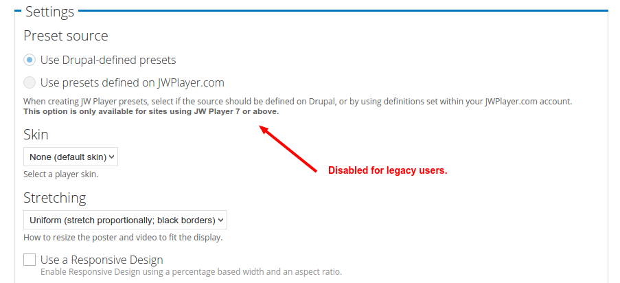 Add preset sources, sharing, mute and validation [#2713701] | Drupal.org