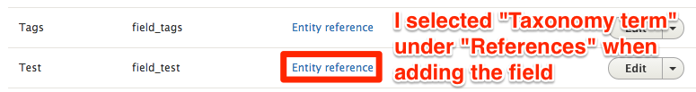 Remove Taxonomy term reference field in favor of Entity reference [#1847596] | Drupal.org