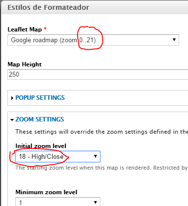 Initial zoom setting does not work and blanks the leaflet map in node ...