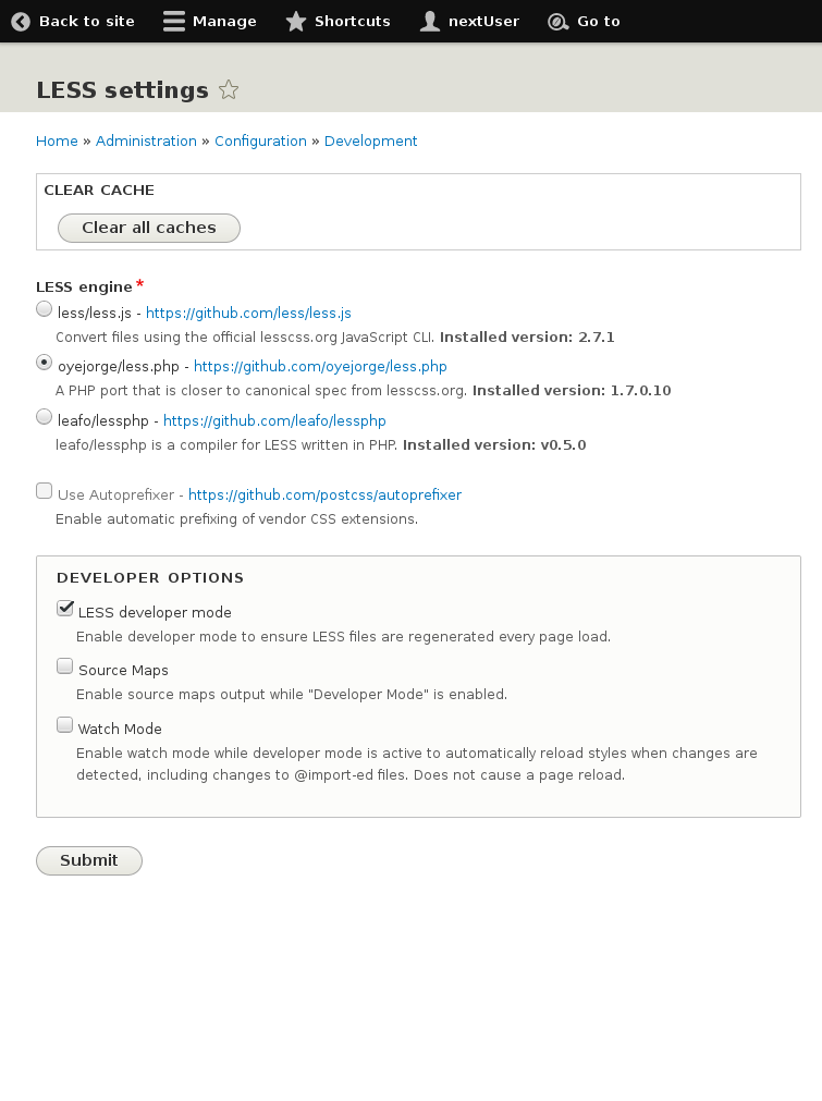 Less CSS Preprocessor: Drupal 8 version [#2224585] | Drupal.org