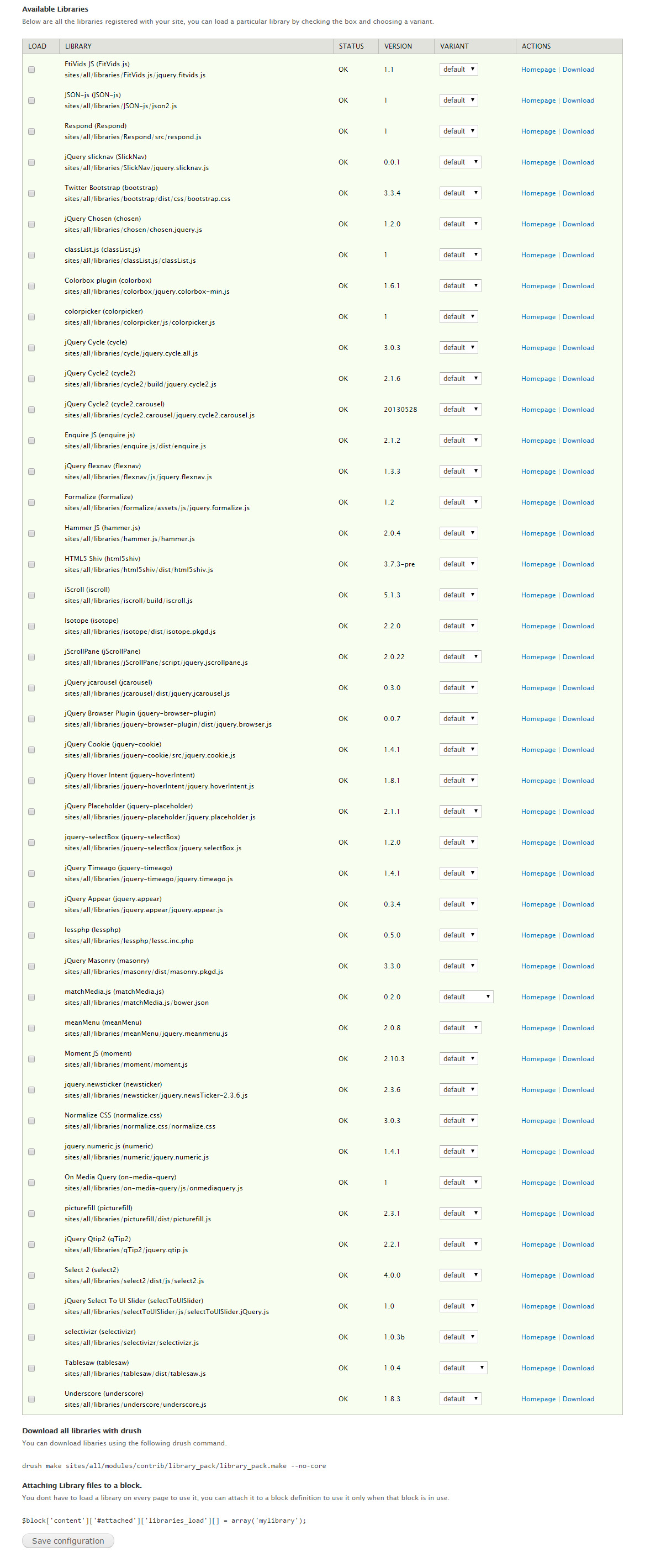 Provide a UI for Libraries [#819610] | Drupal.org