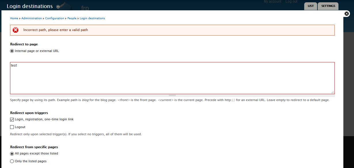 Getting Incorrect Path Please Enter Valid Path Error When Trying To Add A New Path That Does 