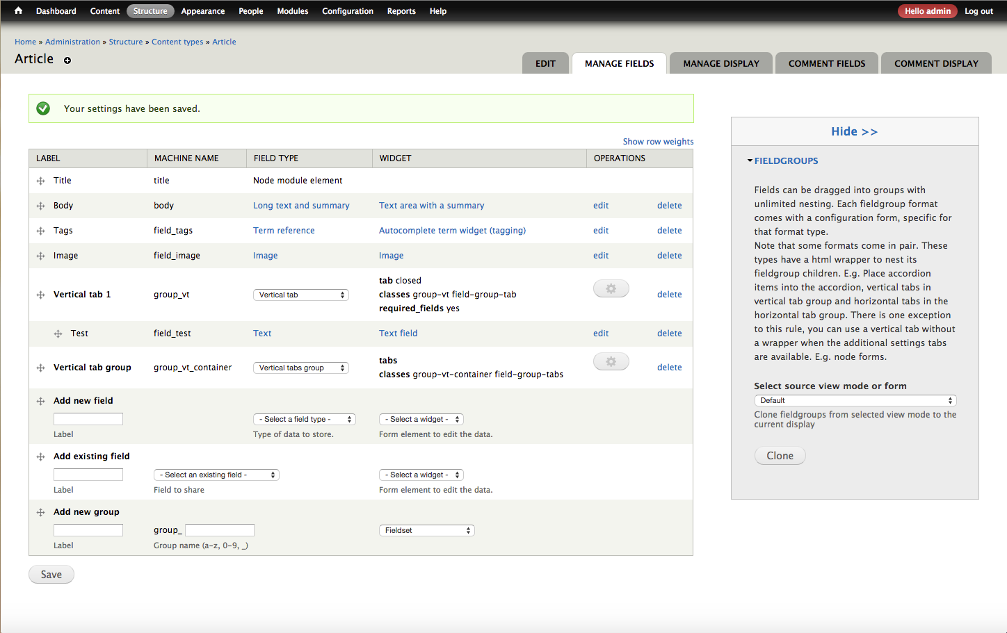 Incompatible with field_group module [#2455227] | Drupal.org