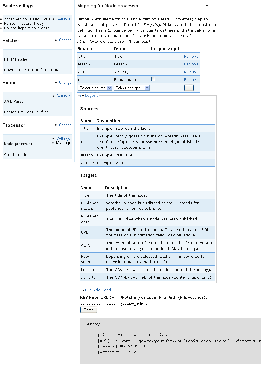 Extensible XML parser (mapping more sources) [#631104] | Drupal.org
