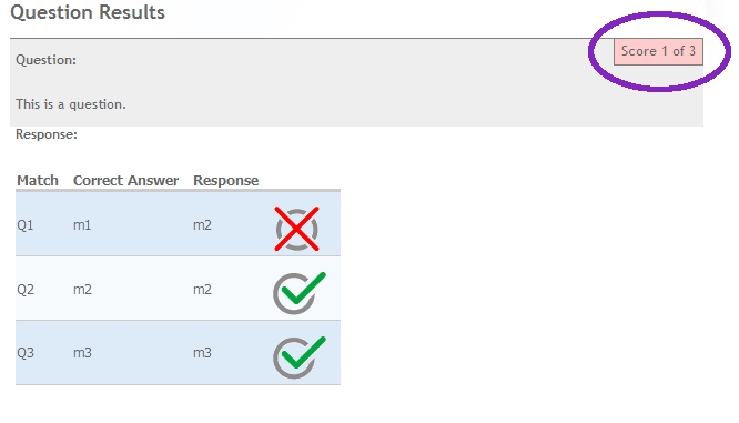 Score error in matching question [#704106] | Drupal.org