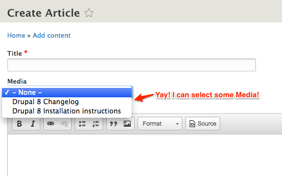 Bring Media entity module to core as Media module [#2831274] | Drupal.org