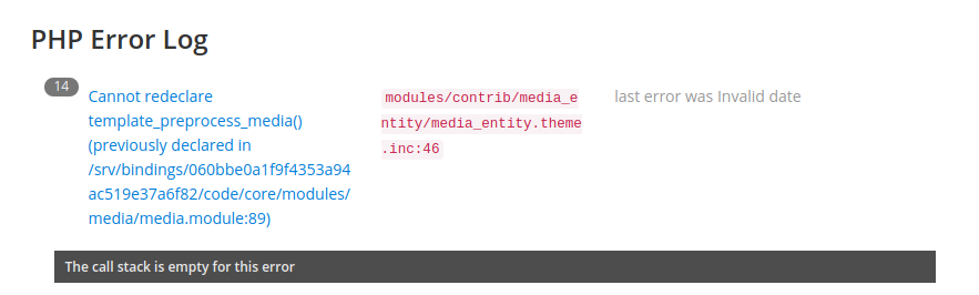 Fatal Error Cannot Redeclare Template Preprocess Media [ 2931211]