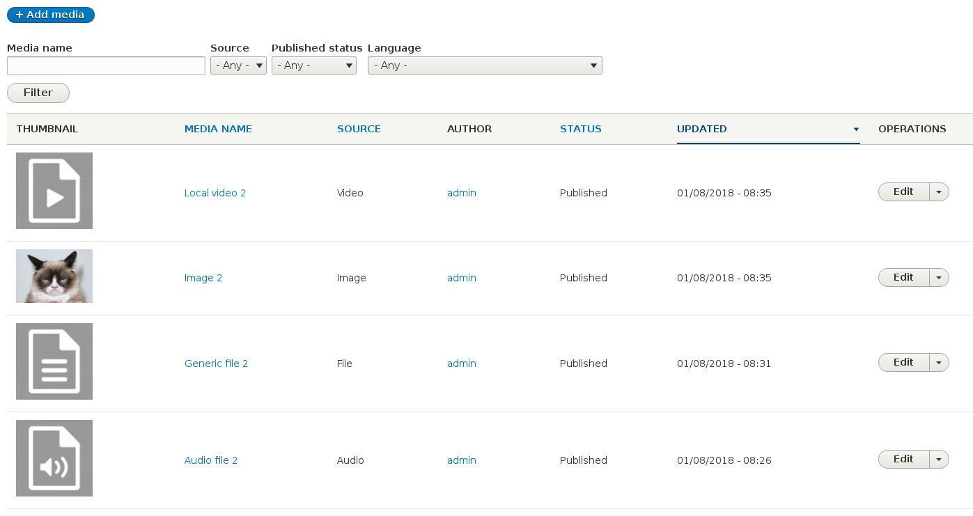 Clean up icons that ship with Media [#2934960] | Drupal.org