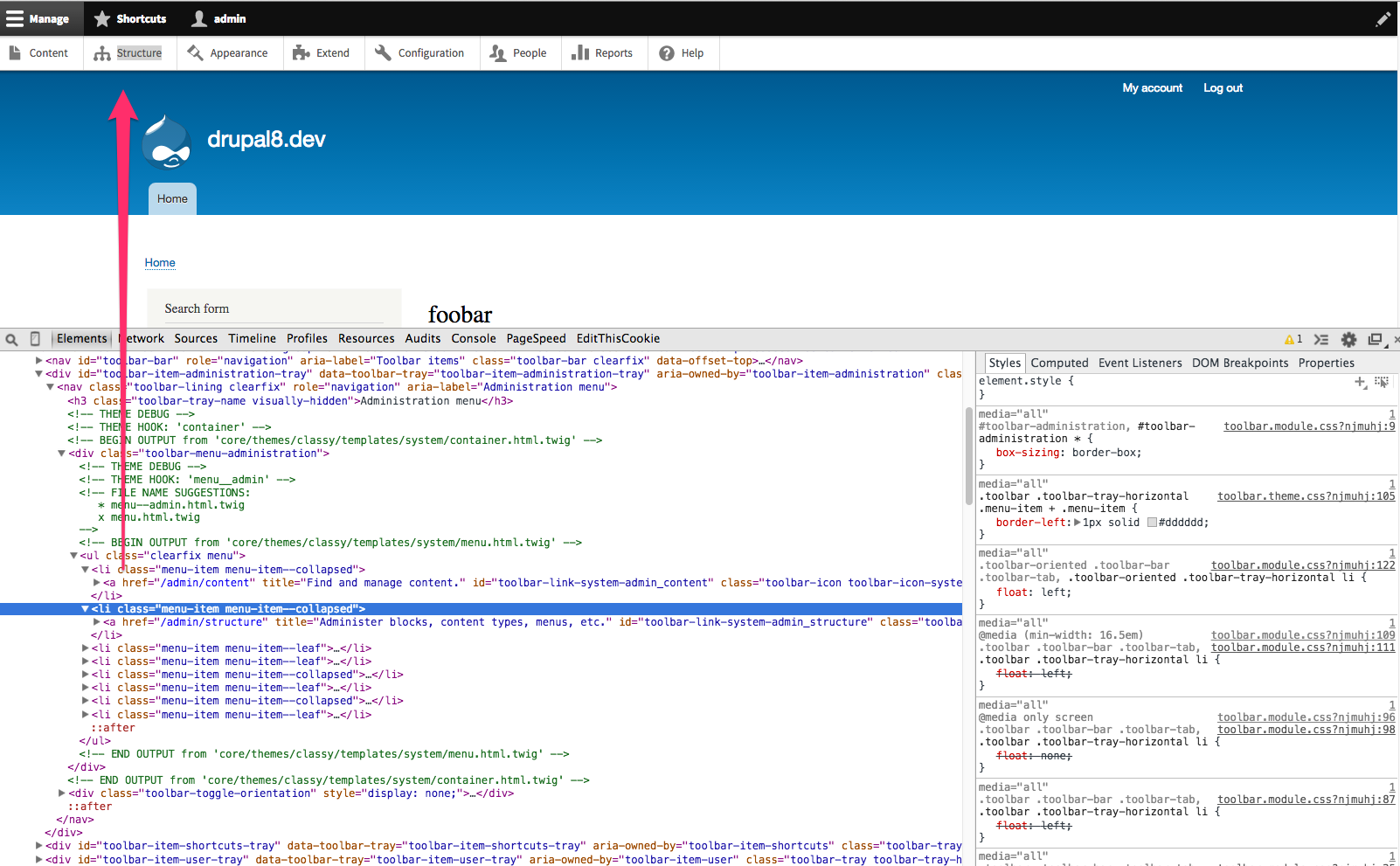 Rewrite the menu CSS components inline with our CSS standards [#2422363] | Drupal.org