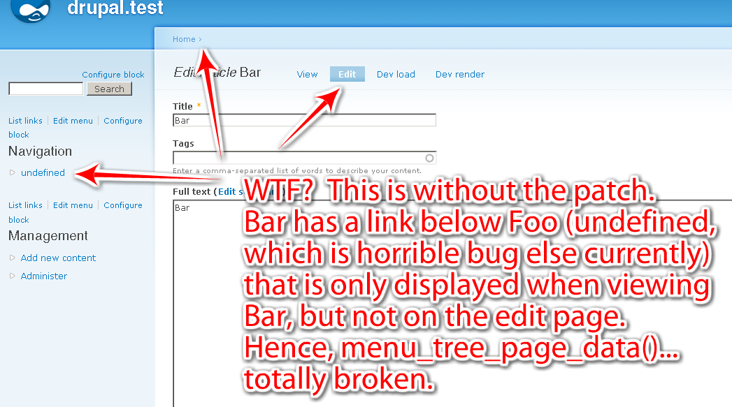 Breadcrumbs don't work for dynamic paths & local tasks [#576290] | Drupal.org