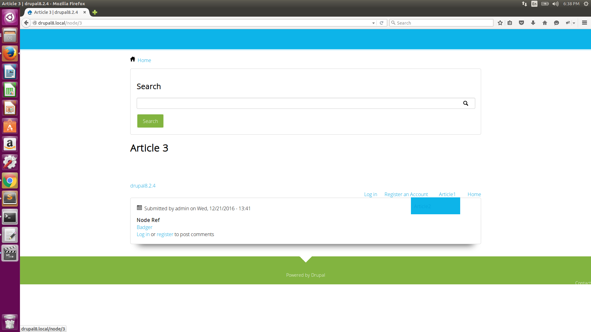 Dorpdown menu item is not visible [#2831674] | Drupal.org