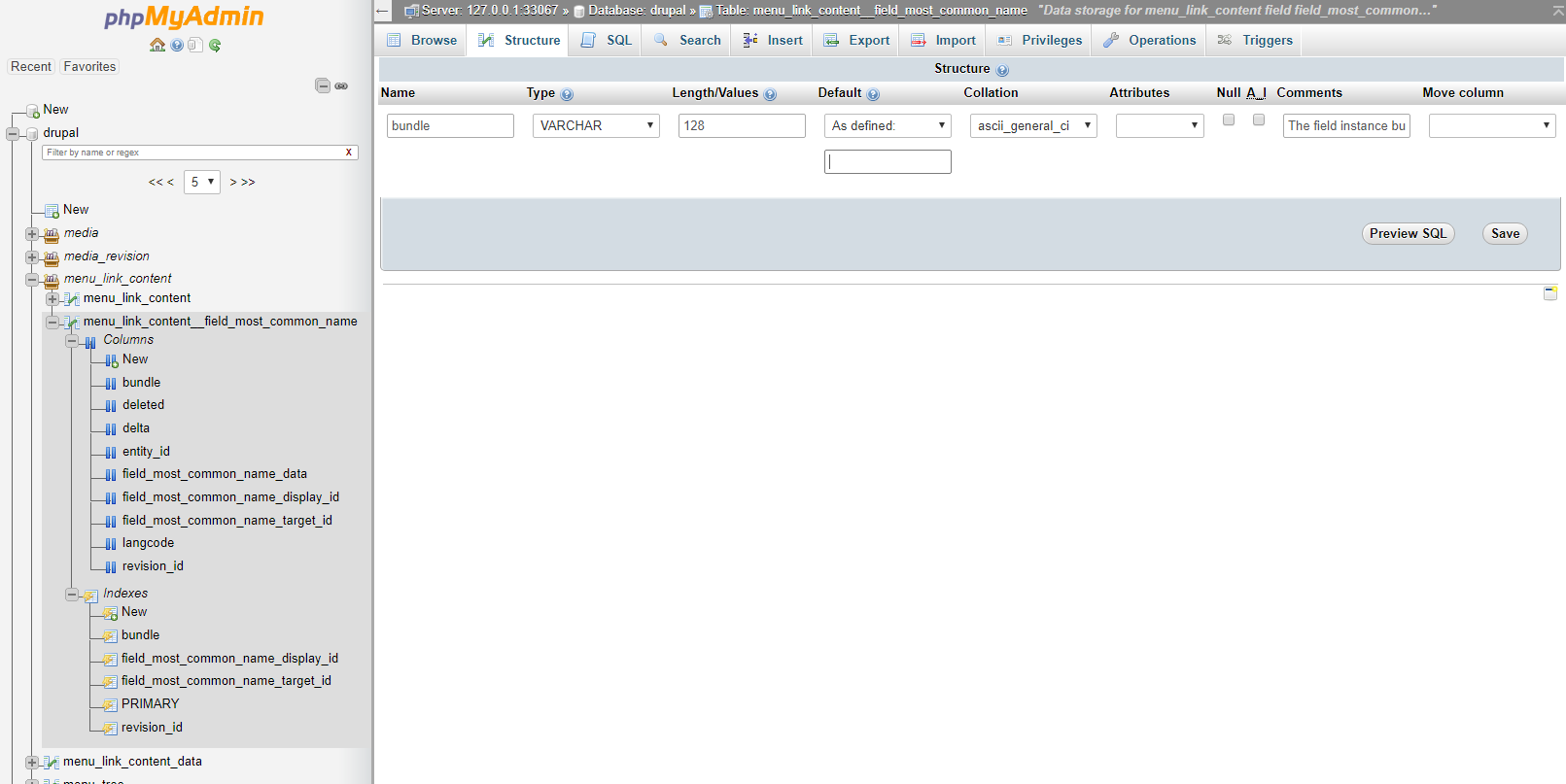 Mismatched entity and/or field definitions - Custom menu link [#2944967] | Drupal.org