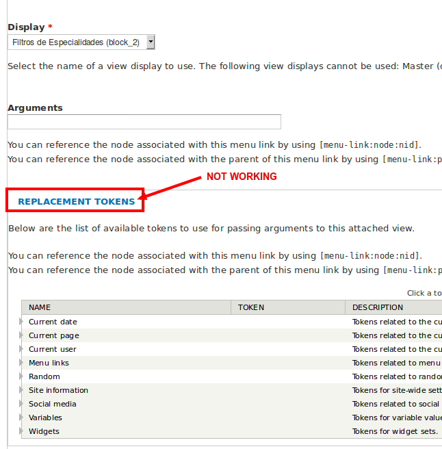 Ajax error on Menu Views Form [#2557327] | Drupal.org