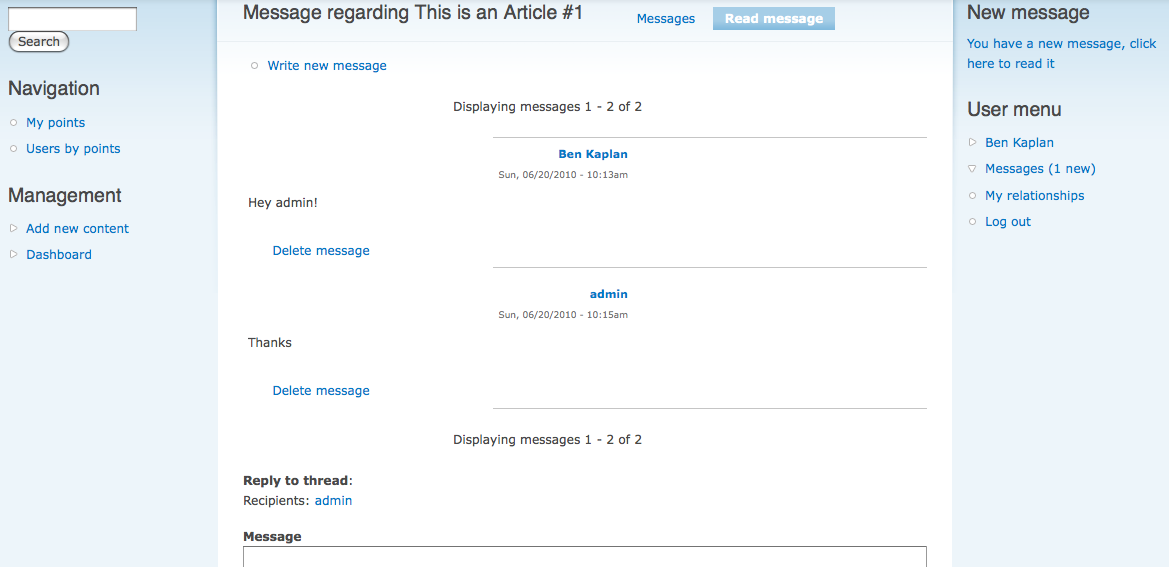 Usability: CSS/HTML/Text Improvements (Make it easier to read private messages) [#837748 ...