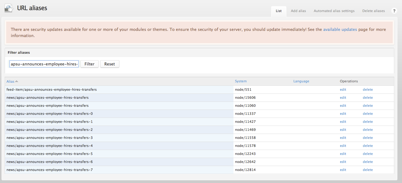 Path Aliases Created During Migration Process are Not Properly Registered? [#940508] | Drupal.org